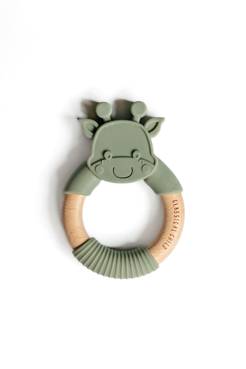 Sage Giraffe Teether – Classical Child
