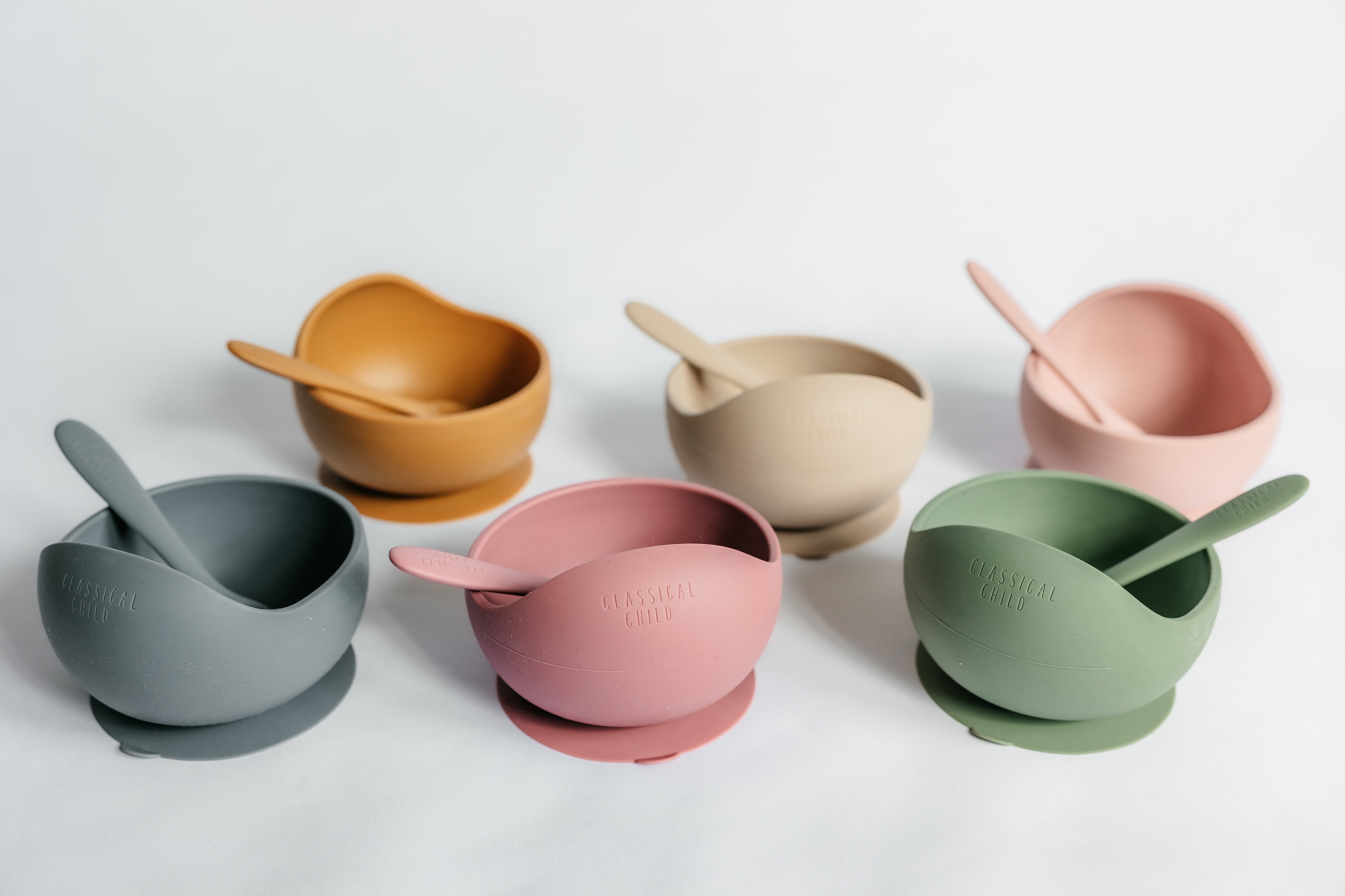 Linen Silicone Suction Bowl – Classical Child