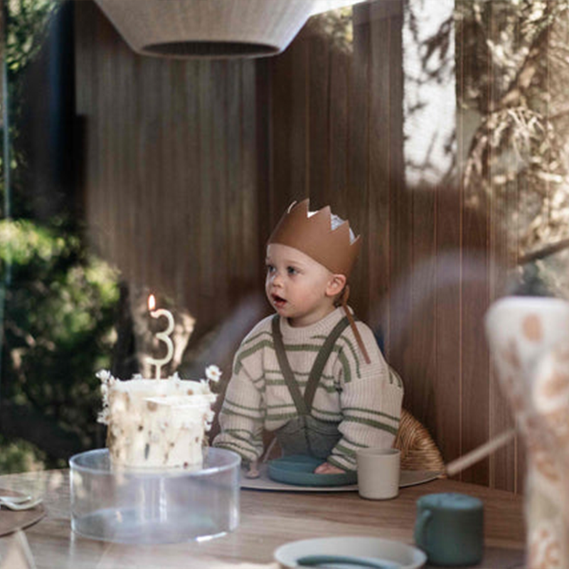 Baisik Kids Party Crown Tan – Classical Child