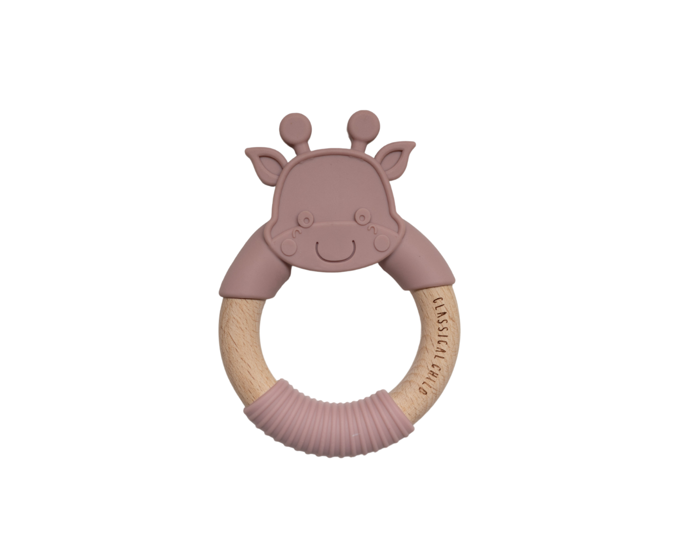 Blush Giraffe Teether – Classical Child