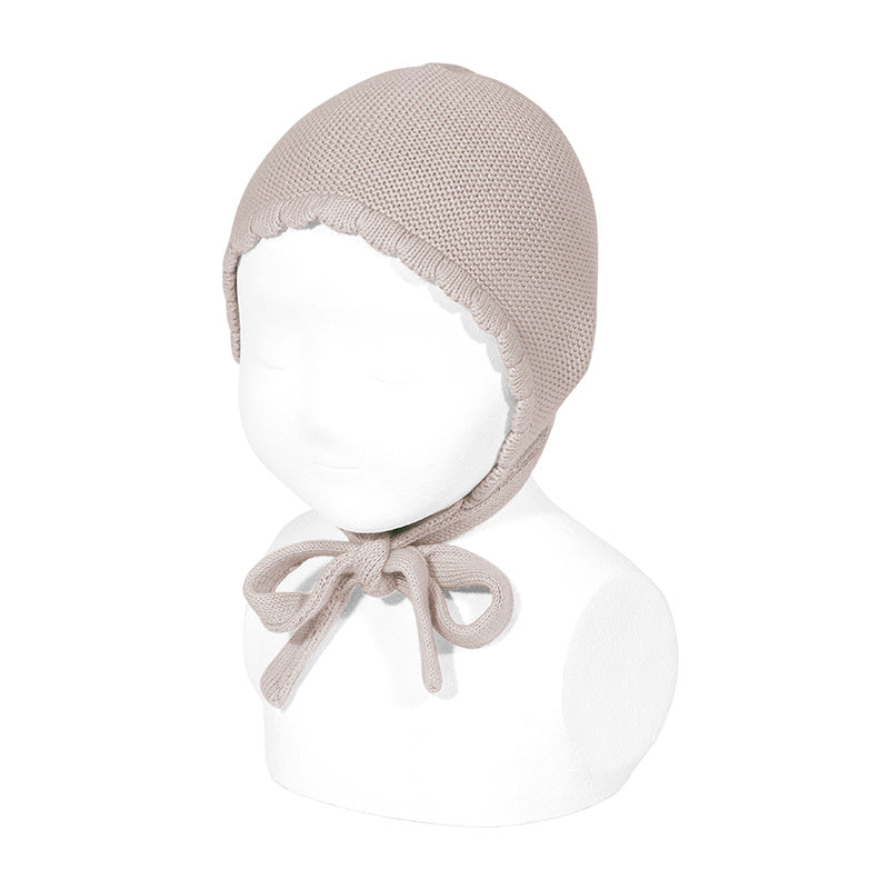 Moss Stitch Cotton Bonnet | Condor – Classical Child